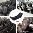 5 Pieces Dumbbell Saddles Replacement Black for Dumbbell Rack Home ...