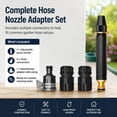 Jet Sweeper Nozzle for Garden Hose,Adjustable Metal High Pressure Water ...