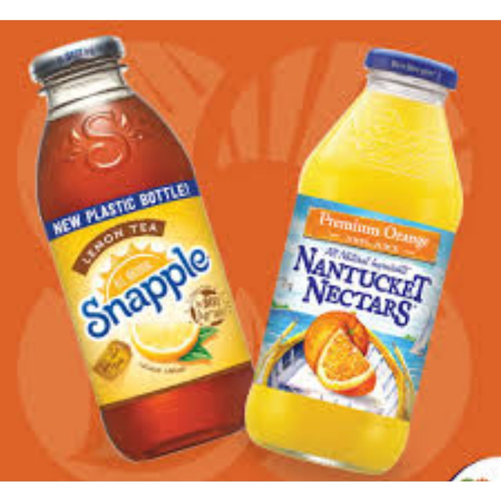 Snapple, Nantucket Nectars Variety Pack 12 Pack Plastic Bottles, 6 ...