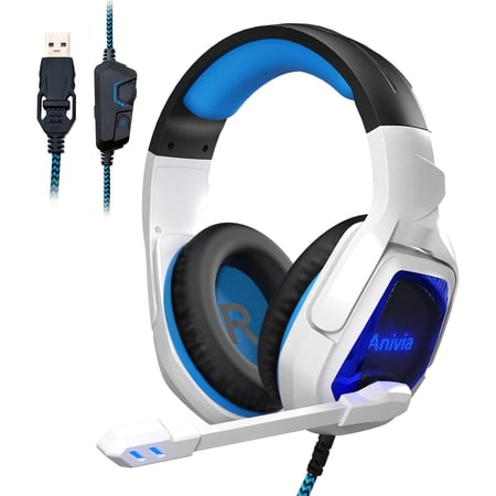 PC USB Gaming Headset with Noise Canceling Mic, 7.1 Surround Sound ...