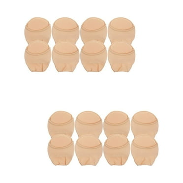 TeeHee Women's Comfy Seamless Toe Topper Liner Socks 5-Pack with Non ...