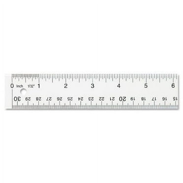 Westcott 2-Pack 18 Inches Clear Flexible Acrylic Ruler, Standard/Metric ...