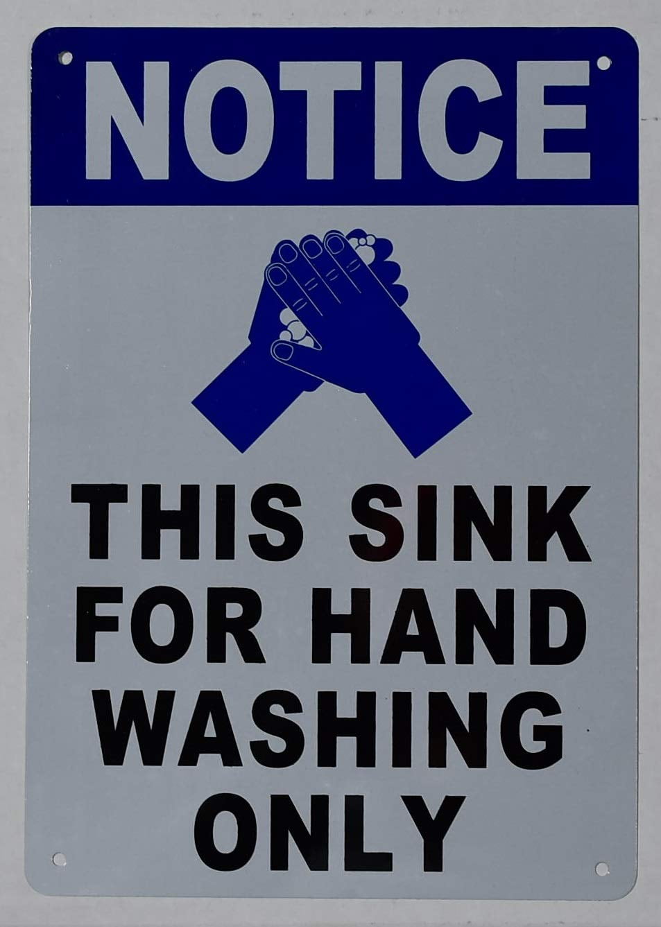 This Sink for Hand Washing ONLY Sign with English Text and Symbol Sign ...
