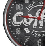 Westclox Fresh Brewed 12" Coffee Wall Clock - Walmart.com