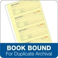 Adams Business Receipt Book, 2 3/4 x 7 3/16, Carbonless Copy Invoice ...