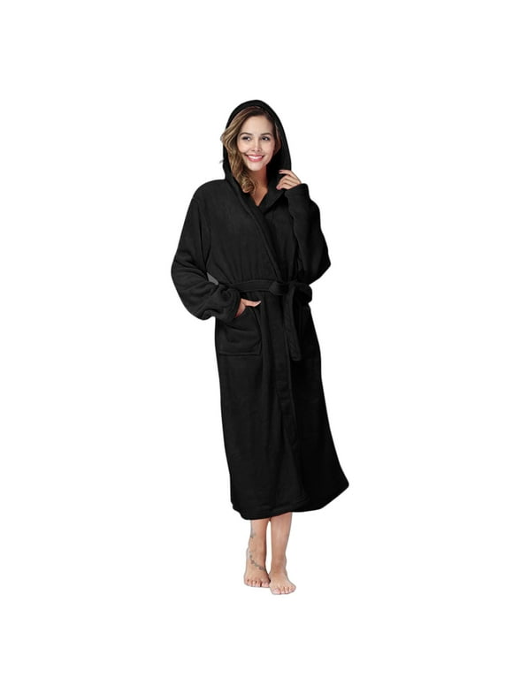 Flannel Robe Womens