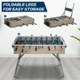 RayChee 48" Folding Foosball Table, Foldable Space Saving Table Soccer ...