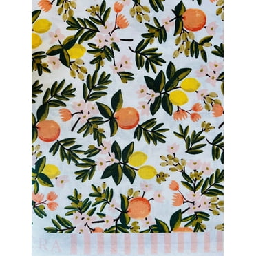 "Rifle Paper Co floral fabric, Garden Party cream Wildwood cotton, Sold ...
