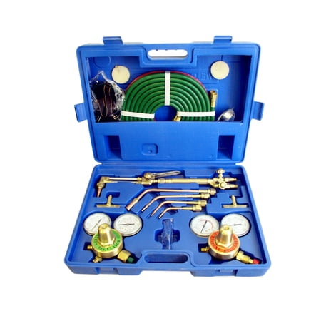 Oxygen Acetylene Gas Cutting, Welding and Heating Kit /w Case Medium ...