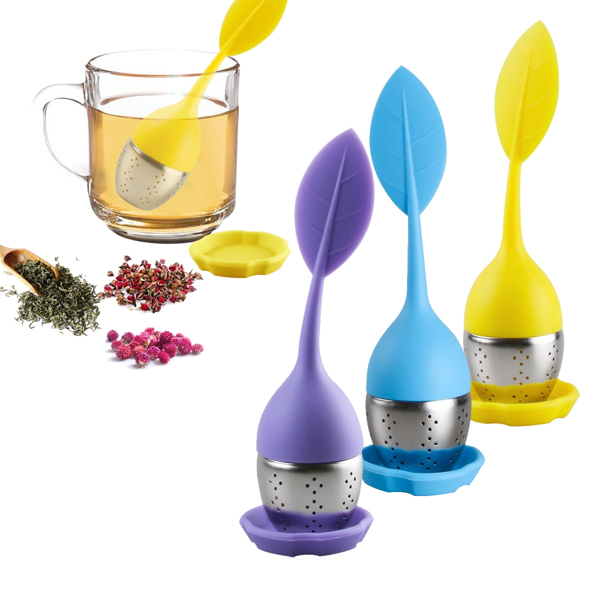 Leaf Tea Infuser for Tea Pot Mug Cup- Loose Tea Strainer Steeper for ...