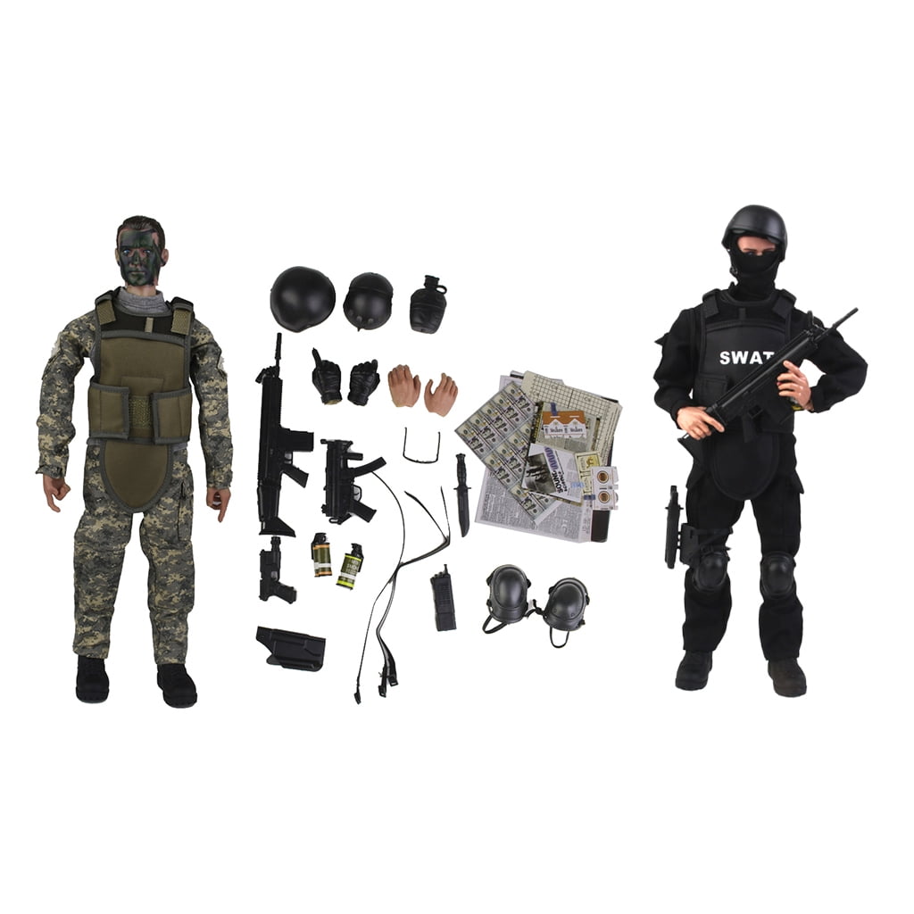2 piezas de las fuerzas especiales SWAT militares 1: 6, juego de s de acción de hombre del ...
