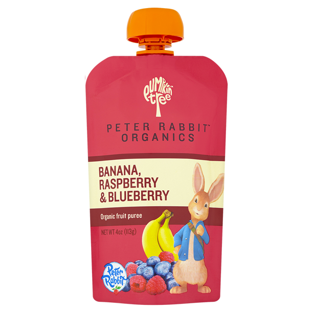 Peter Rabbit Organics Banana Raspberry & Blueberry Fruit Snack 4 oz ...