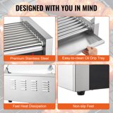 KFFKFF Sausage Griller, Equipped with 11 Rollers, Can Accommodate 30 ...