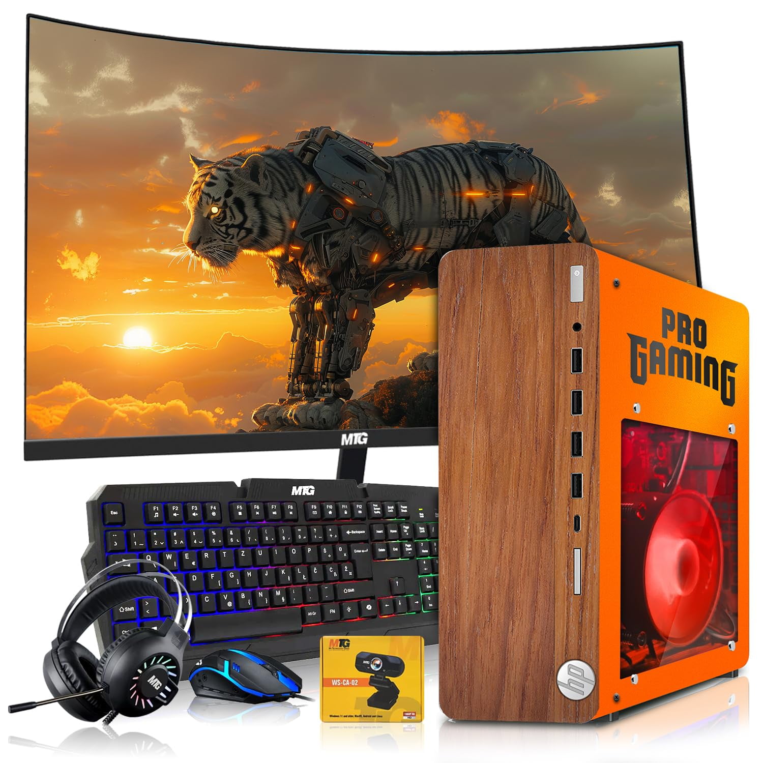 Restored HP Full Dark Gaming PC Desktop Computer Phoenix AMD A10-9700 ...