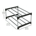 Mainstays 2 Tier Shoe Rack, Black and Silver, Holds 4 Pairs, Steel and ...