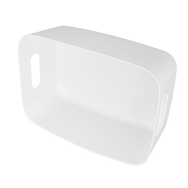 Simplify 2-Tone Decorative Small Plastic Storage Basket in Black ...