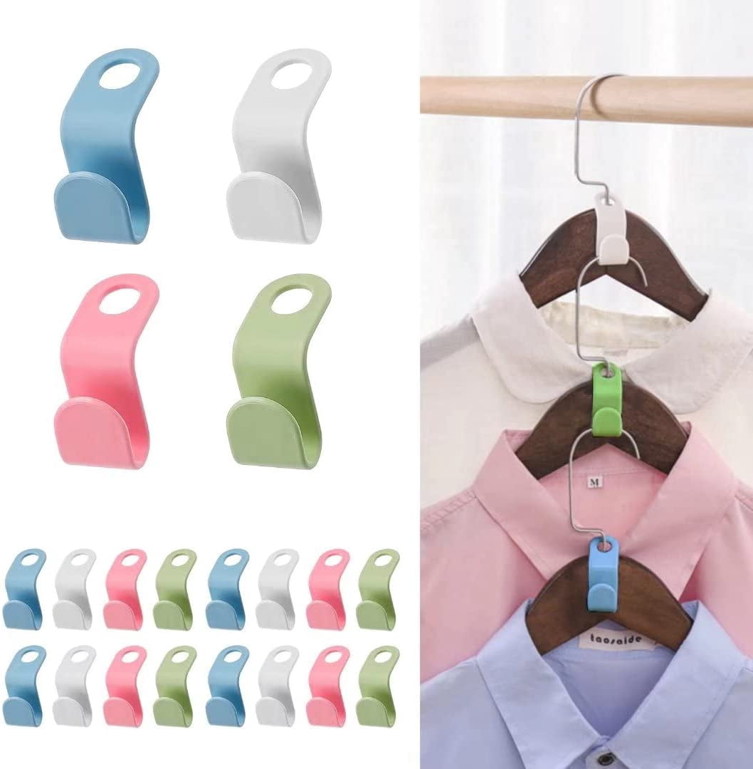 Clothes Hanger Connector Hooks 150 Pieces, Clothes Hanger Extender ...