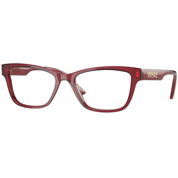 Eyeglasses Versace VE 3316 388 Transparent Red - Walmart.com