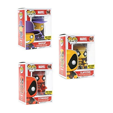 Funko POP Marvel Deadpool Stingray Slapstick and Madcap Hot Topic ...