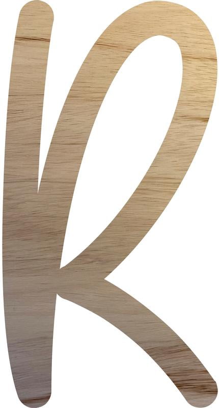 Wooden Letter Craft R Shape, Paintable 20'' Tall Wood Alphabet DIY ...