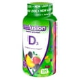 Vitafusion Vitamin D3 2000 IU Gummies, Bone Health Supplement, Peach ...