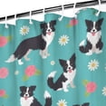 Basics Bathroom Shower Curtain, Water Resistant Fabric with Grommets ...