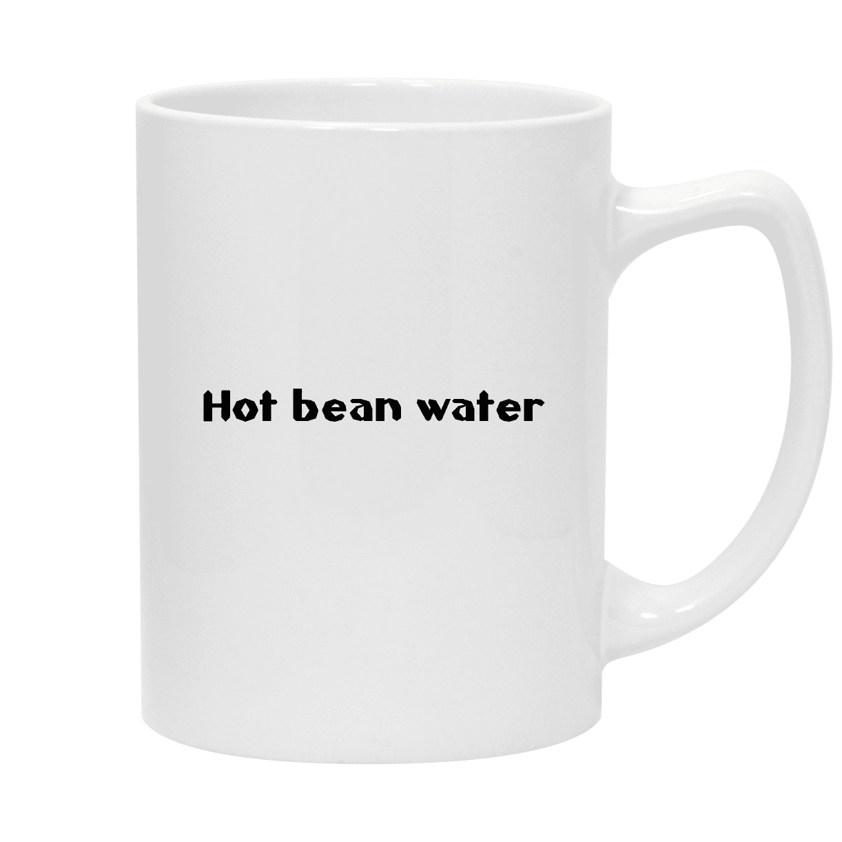 Hot Bean Water - 14oz Ceramic White Statesman Coffee Mug, White ...