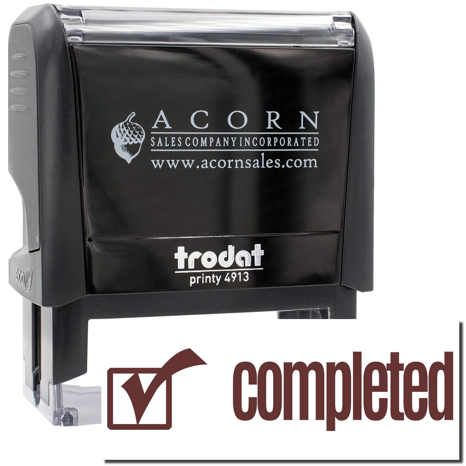 Large Self-Inking Completed with Checkbox Stamp, Trodat Printy 4913 ...