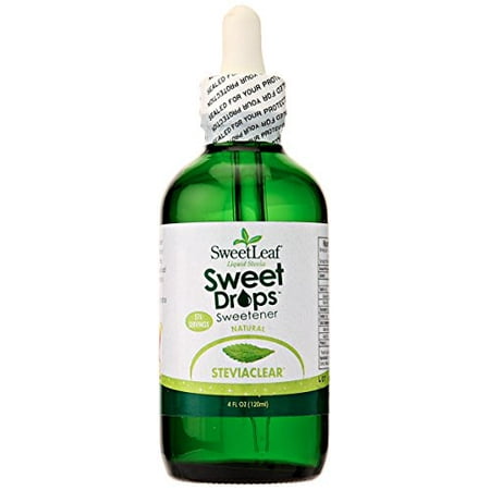 SweetLeaf Sweet Drops Liquid Stevia Sweetener, SteviaClear, 4 Ounce ...