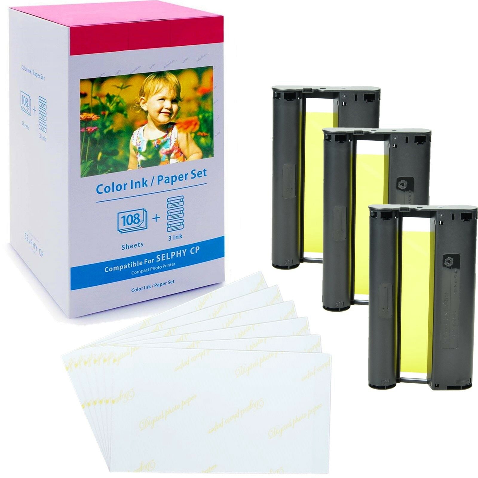 1set KP 108IN Color Ink Photo Paper For Canon Selphy CP760 CP790 CP710 1set KP 108IN Color Ink Photo Paper For Canon Selphy CP760 CP790 CP710