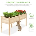 Best Choice Products 72x24x30in Raised Garden Bed, Elevated Wood ...