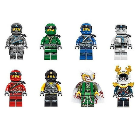 8pcs Ninja Ninja Series Niya Lloyd Warrior X Puzzle Assembled Building ...