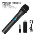 EEEkit VHF Wireless Microphone, Handheld Dynamic Mic, 3.5mm to 6.35mm ...