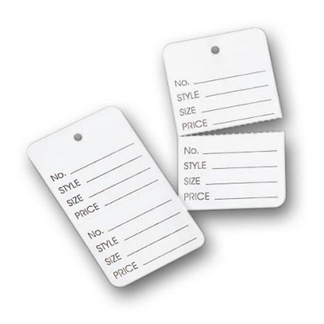 Deluxe Small Business Sales LC9061-WH White Printed Garment Tag, 2.88 x ...