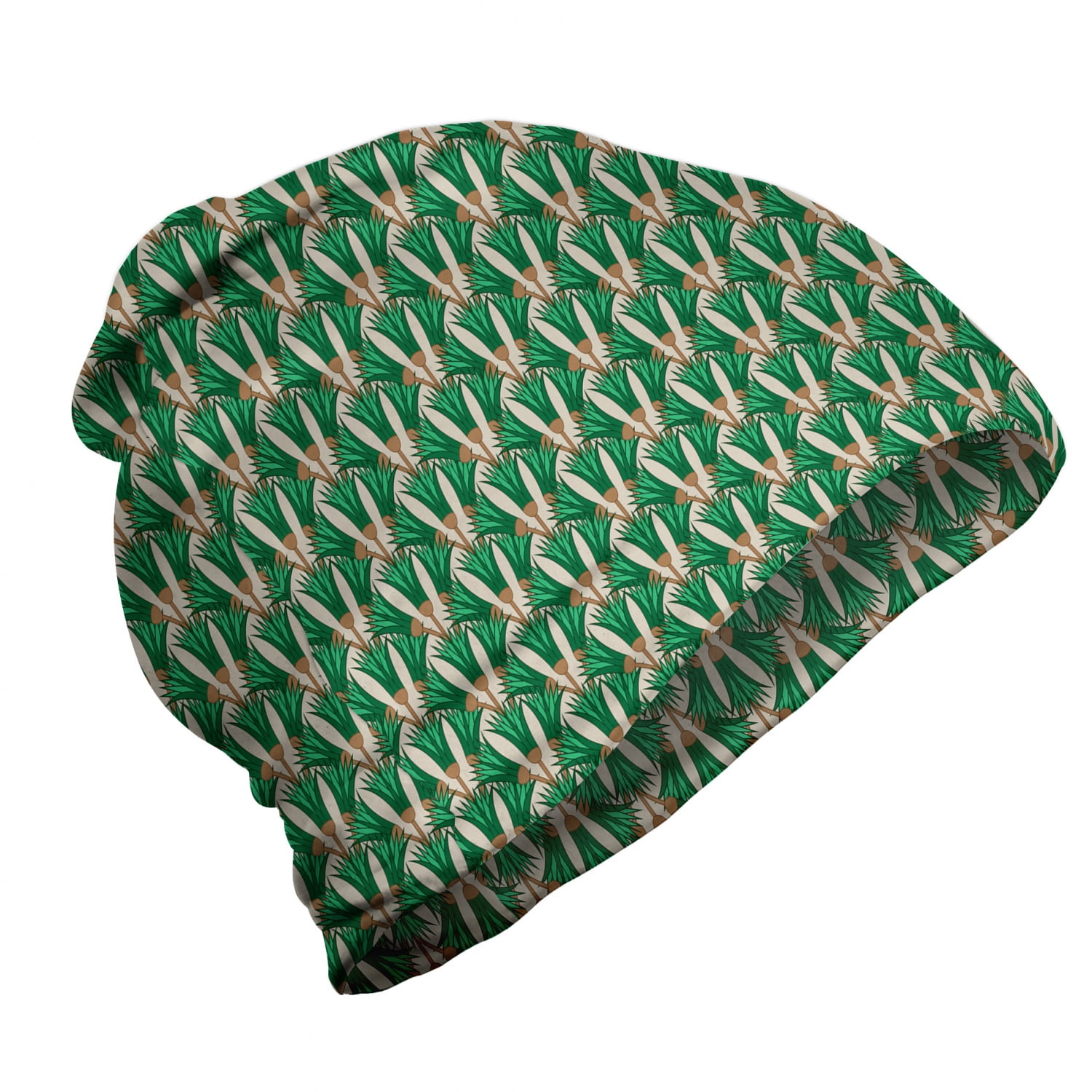 Egyptian Unisex Beanie, Papyrus Plant Lattice Art, Hiking Outdoors ...
