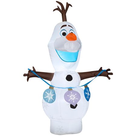 Disney 9070614 48 in. Gemmy LED Frozen Inflatable Frozen 2 Olaf with ...