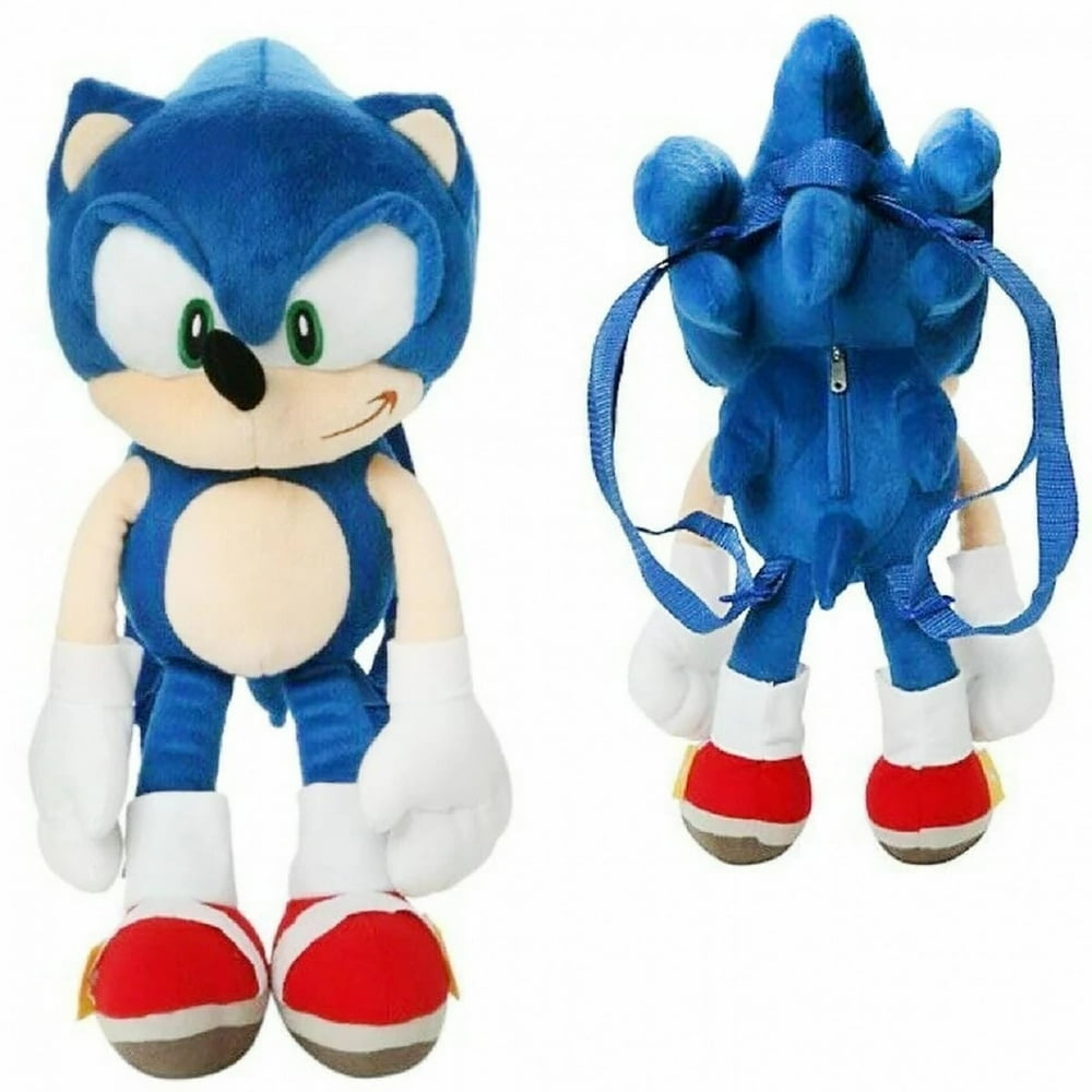 Sonic - Sonic the Hedgehog 17 Plush Backpack - Walmart.com - Walmart.com