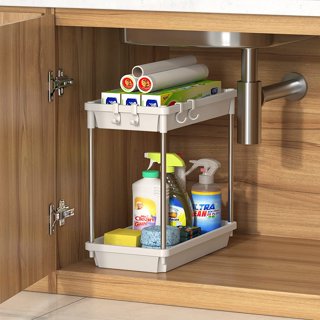 Coolmade Under Sink Organizer, Under Bathroom Cabinet Storage 2 Tier ...