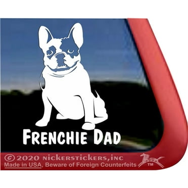 Peeking Frenchy - French Bulldog - Vinyl Car Decal - Choose Color ...