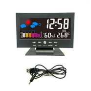 8082T Digital Clock Weather Forecast Perpetual Calendar LED Color ...