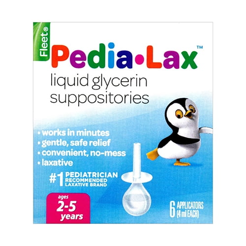 Fleet Pedia-Lax 4 Ml Liquid Glycerin Suppositories For Ages 2 - 5 Years ...