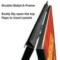 Metal A-Frame Sidewalk Sign, 24" x 36", Black - Walmart.com