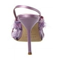 STAUD Anise Feather Satin Slingback Sandal, 37, Purple - Walmart.com