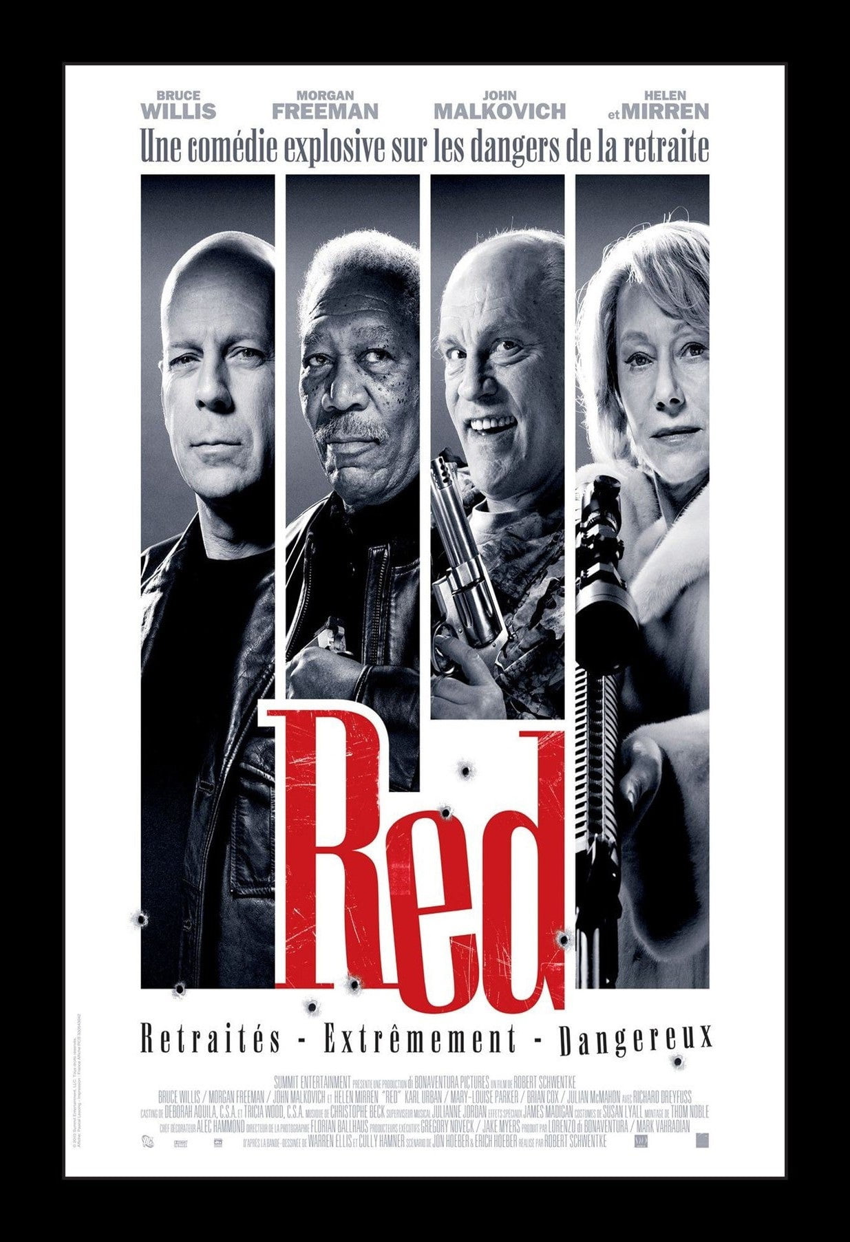 RED - 11x17 Framed Movie Poster - Walmart.com