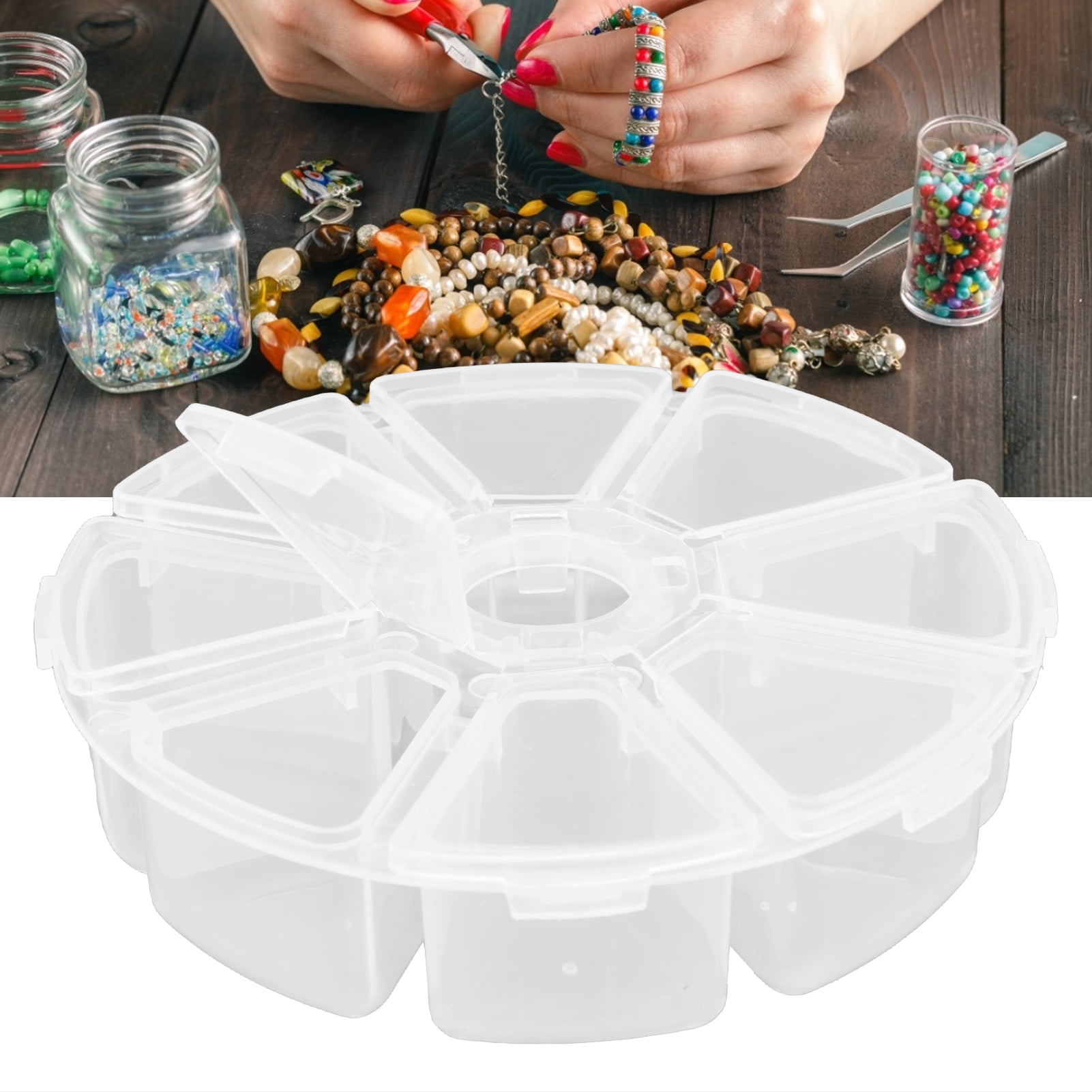 Click here for Herwey Beads Storage Box Plastic Transparent Jewel... prices