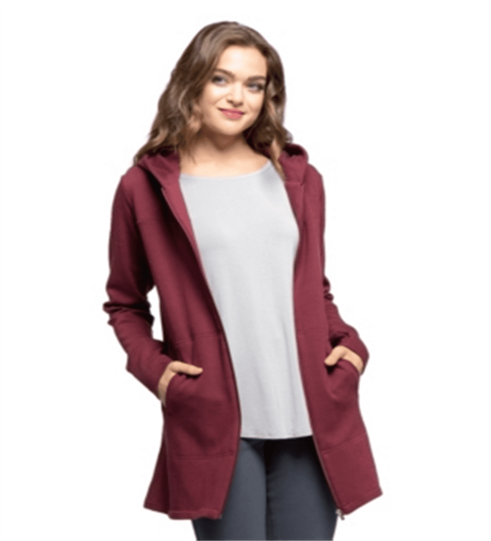 Yala Women's Jemma Zip-up Long Sleeve Organic Bamboo Hooded Sweatshirt ...