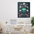 Stupell Industries January Carnations & Moth Black Framed Giclee Art ...