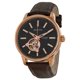 Bulova Men's Automatic Brown Leather Automatic Watch 97A109 - Walmart.com