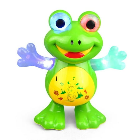 SHTUUYINGGElectric Cartoon Little Frog Light Sound Moving Music Toy ...