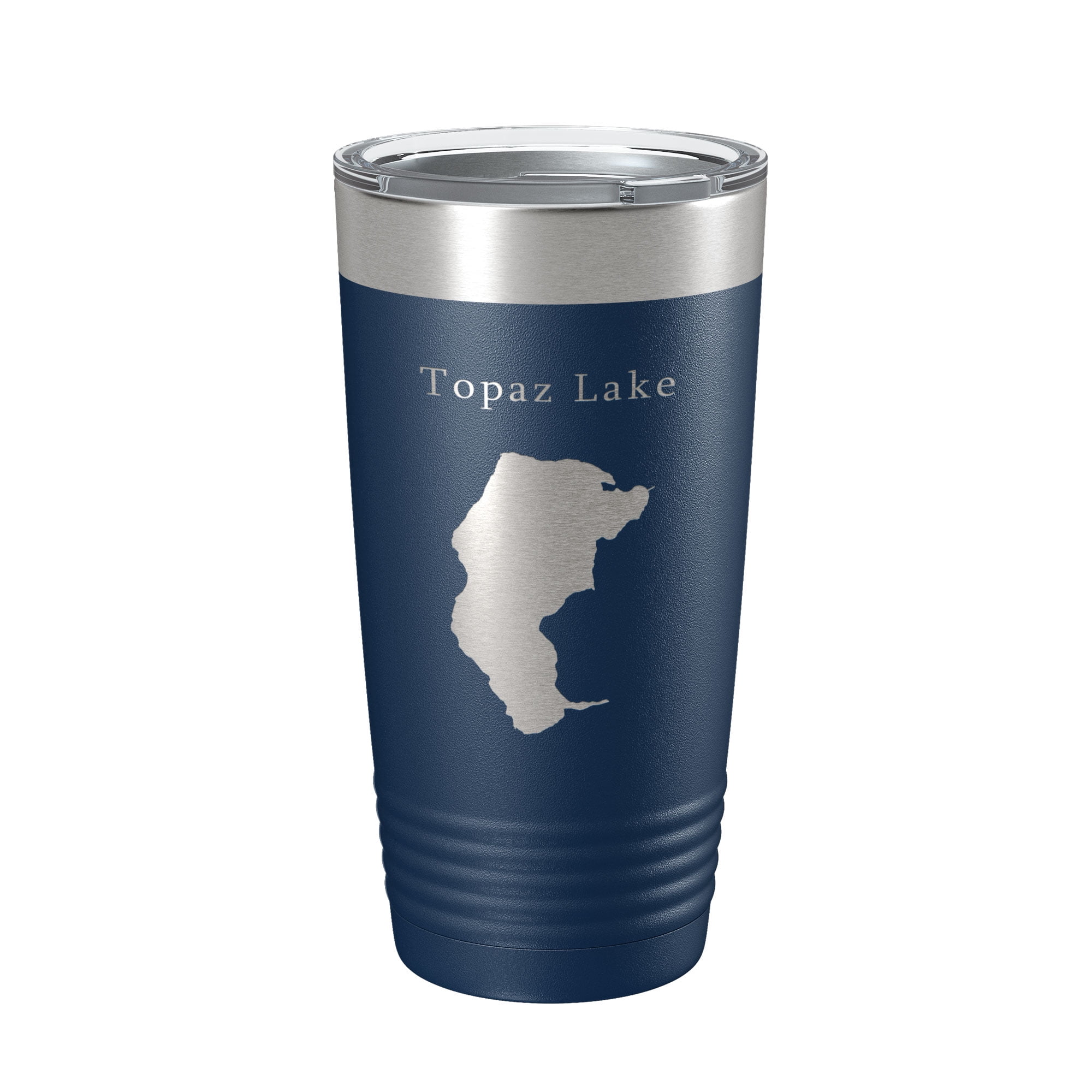 Topaz Lake Map Tumbler Travel Mug Insulated Laser Engraved Coffee Cup ...